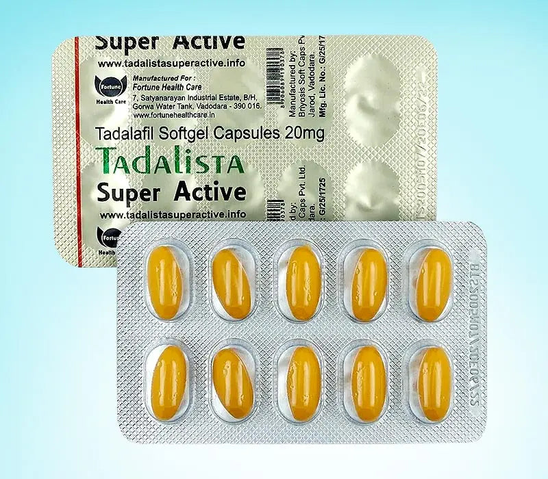 Tadalista Super Active 20mg - Capsule pentru Erectie Puternica ...